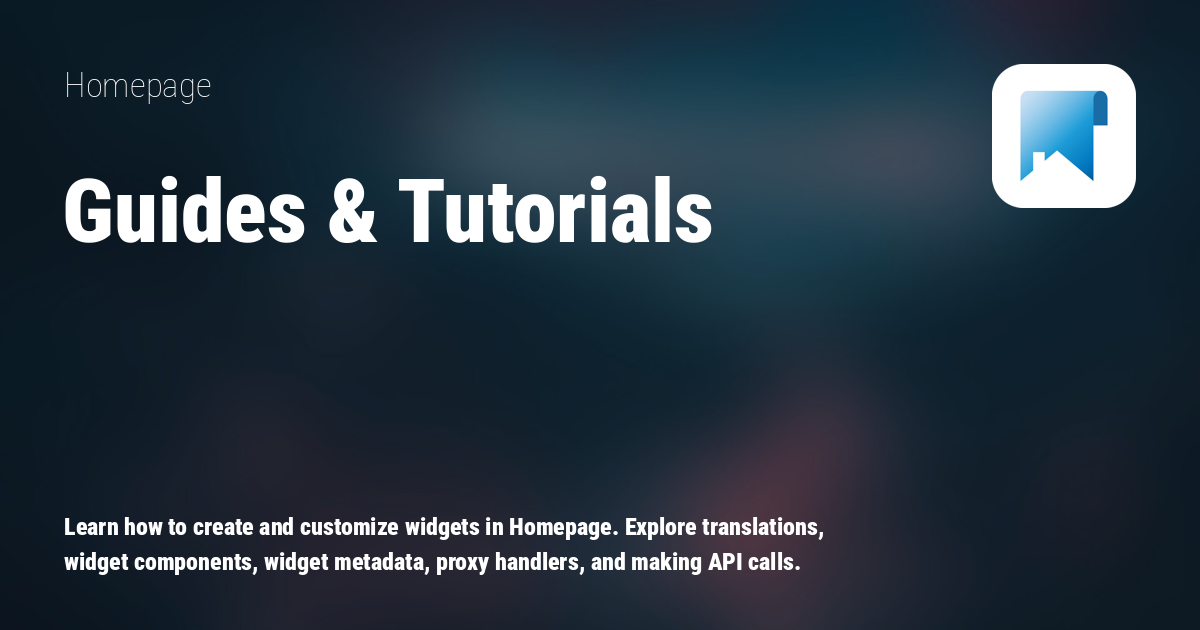 Guides & Tutorials - Homepage