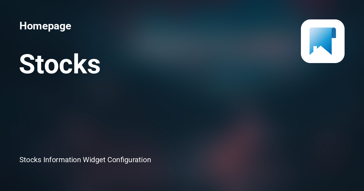 Stocks - Homepage