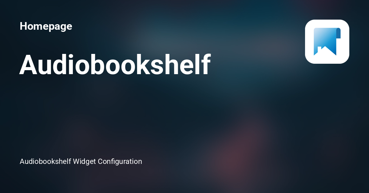 Audiobookshelf - Homepage