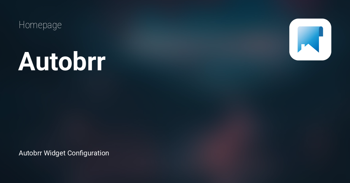 Autobrr - Homepage