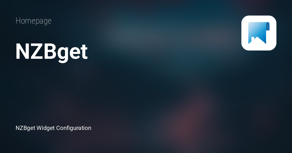 NZBget - Homepage