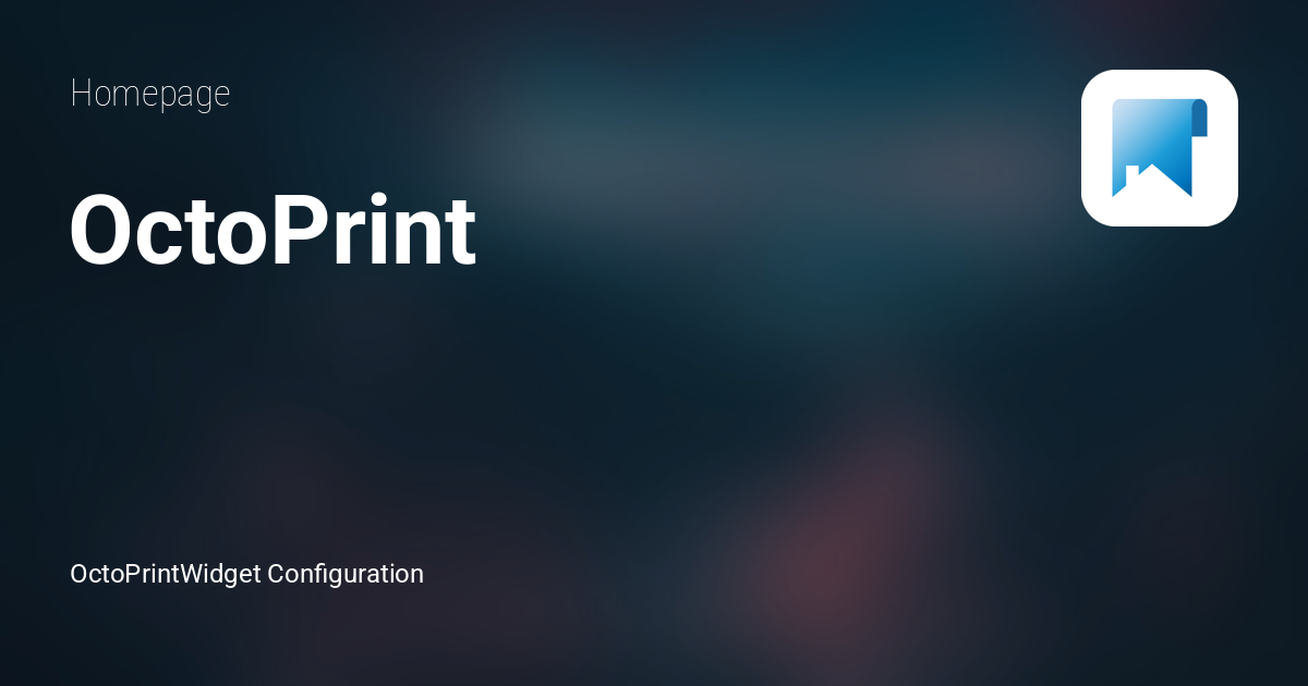 OctoPrint - Homepage