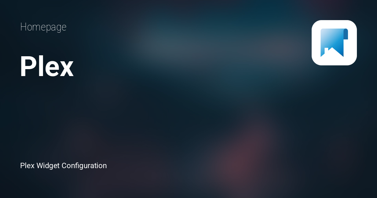 Plex - Homepage